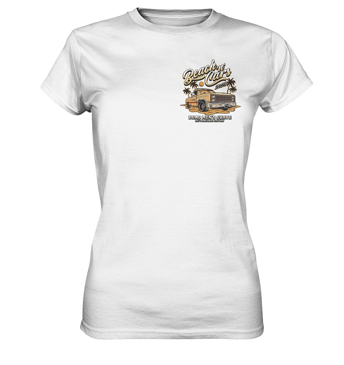 DMC Beach'n'Cars 2023 - Ladies Premium Shirt – Tirekickers Speed Shop